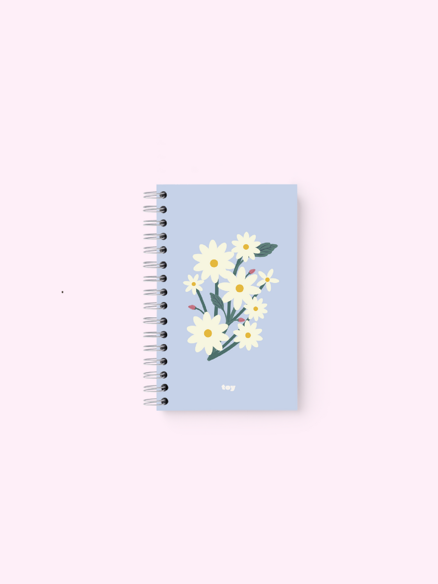 LITTLE NOTEBOOK TEA GARDEN FLORES BLANCAS RAYADO – Toy style Global